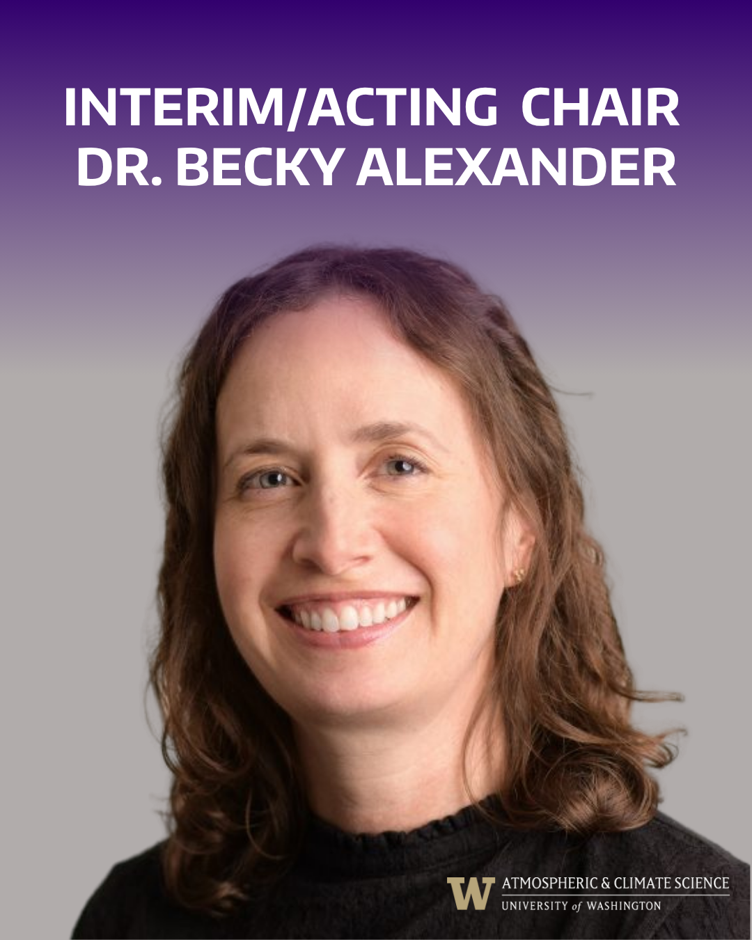 Prof. Becky Alexander named Interim/Acting Chair | Department of Atmospheric and Climate Science